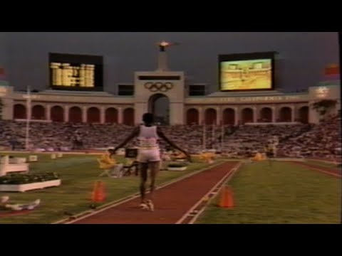 1984 Men's Athletics 400m Darren Clark Triple Jump Al Joyner 100m Carl ...
