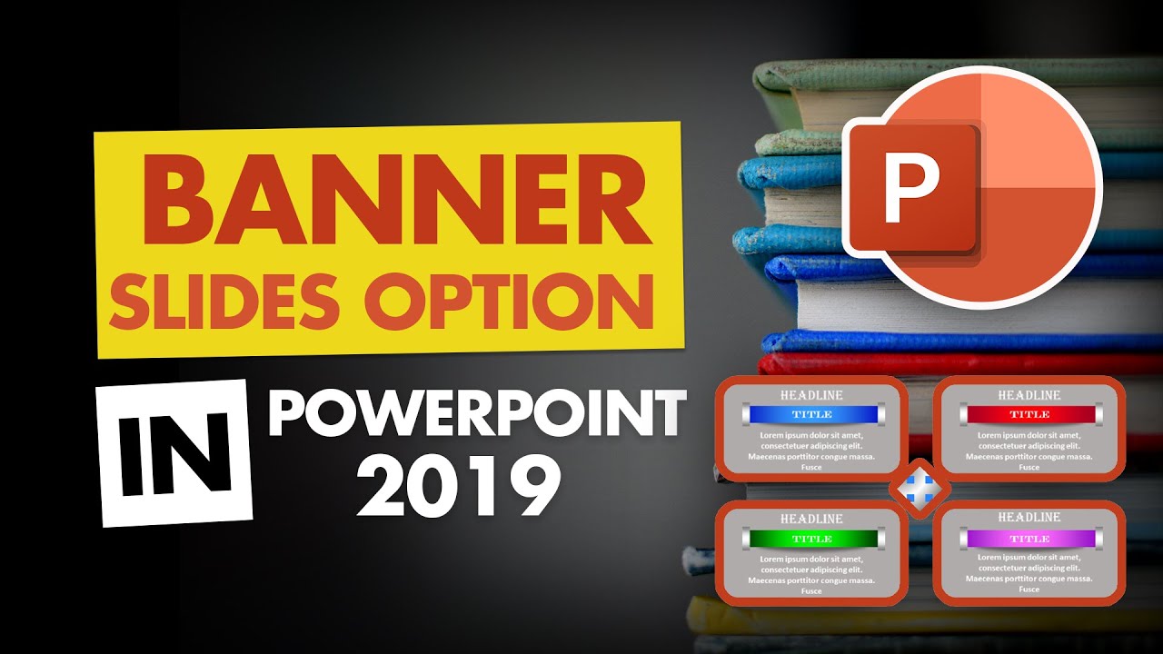How to Design Banner option slides in PowerPoint - YouTube