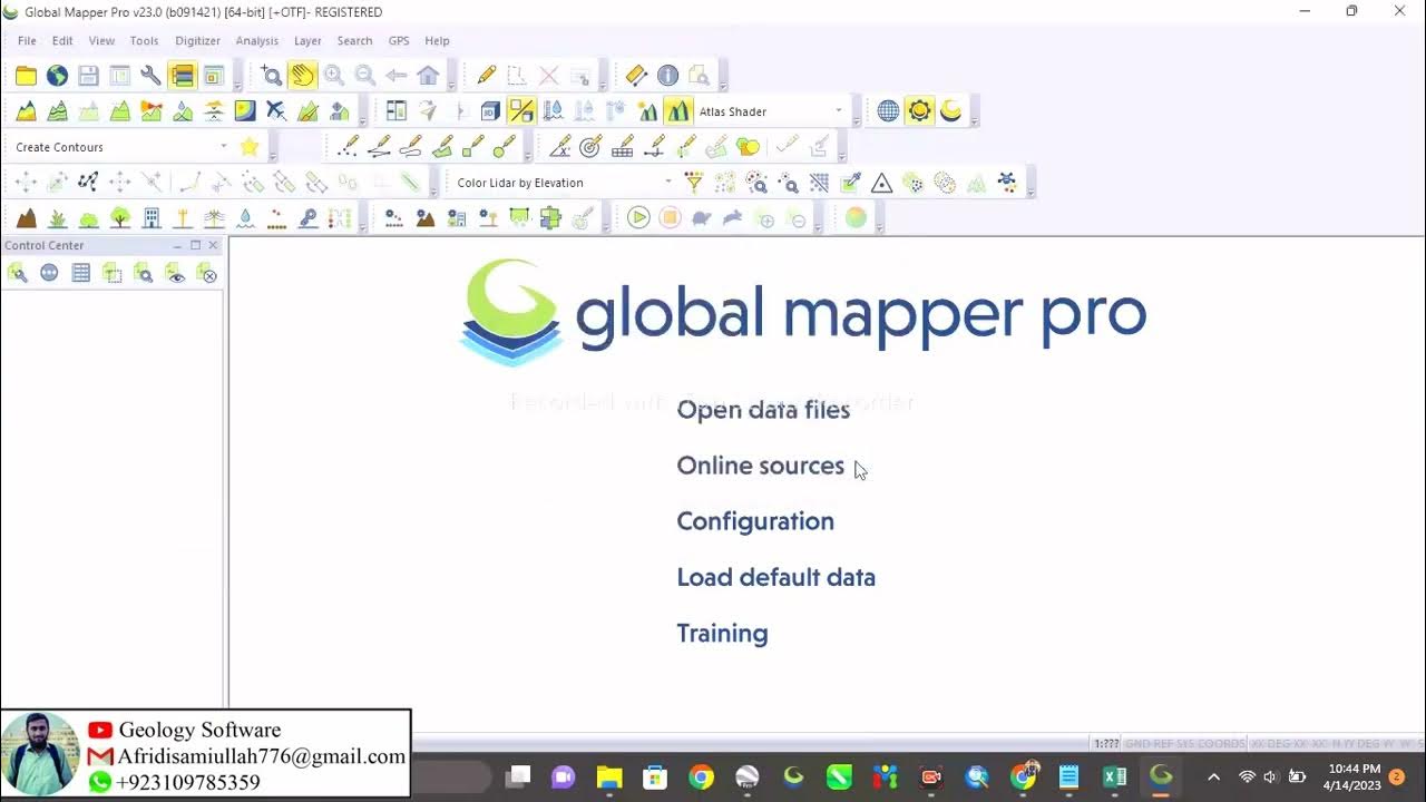 How to Create 3D modelling of an area using Global Mapper. - YouTube
