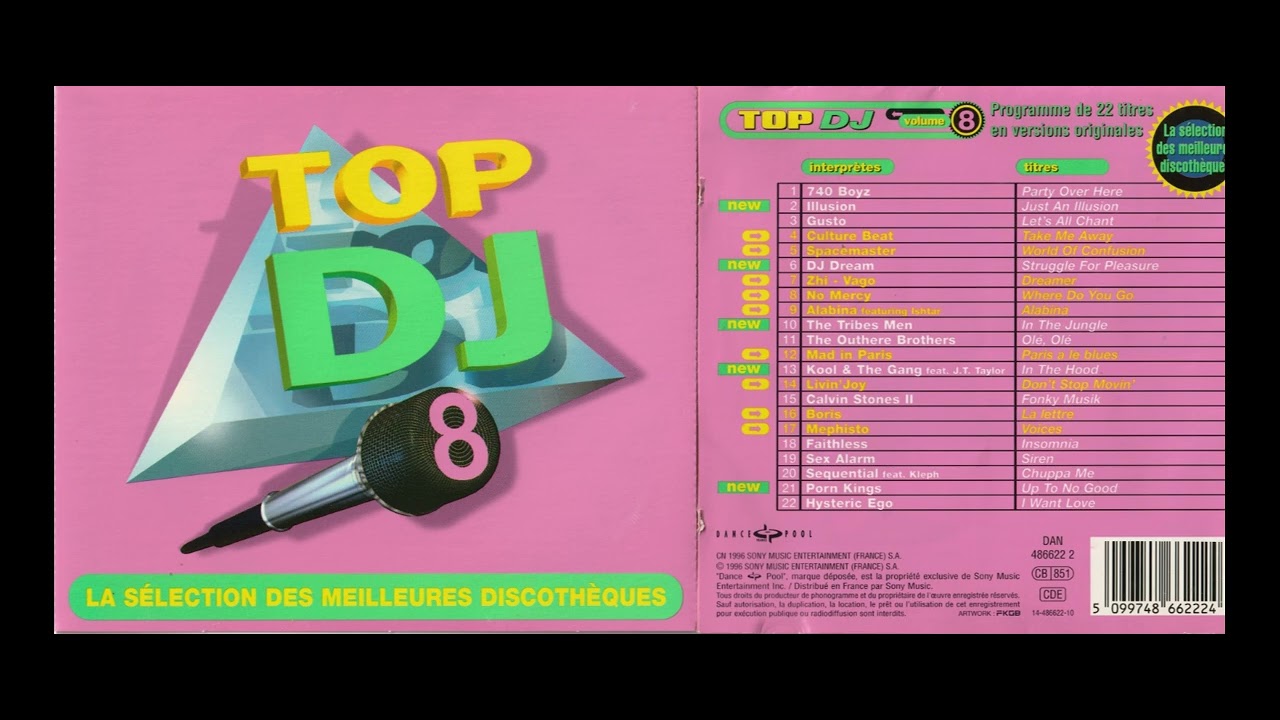 Top dj 8 ( octobre 1996 ) 💿 Compilation Complete 💿 ( DANCE ) - YouTube