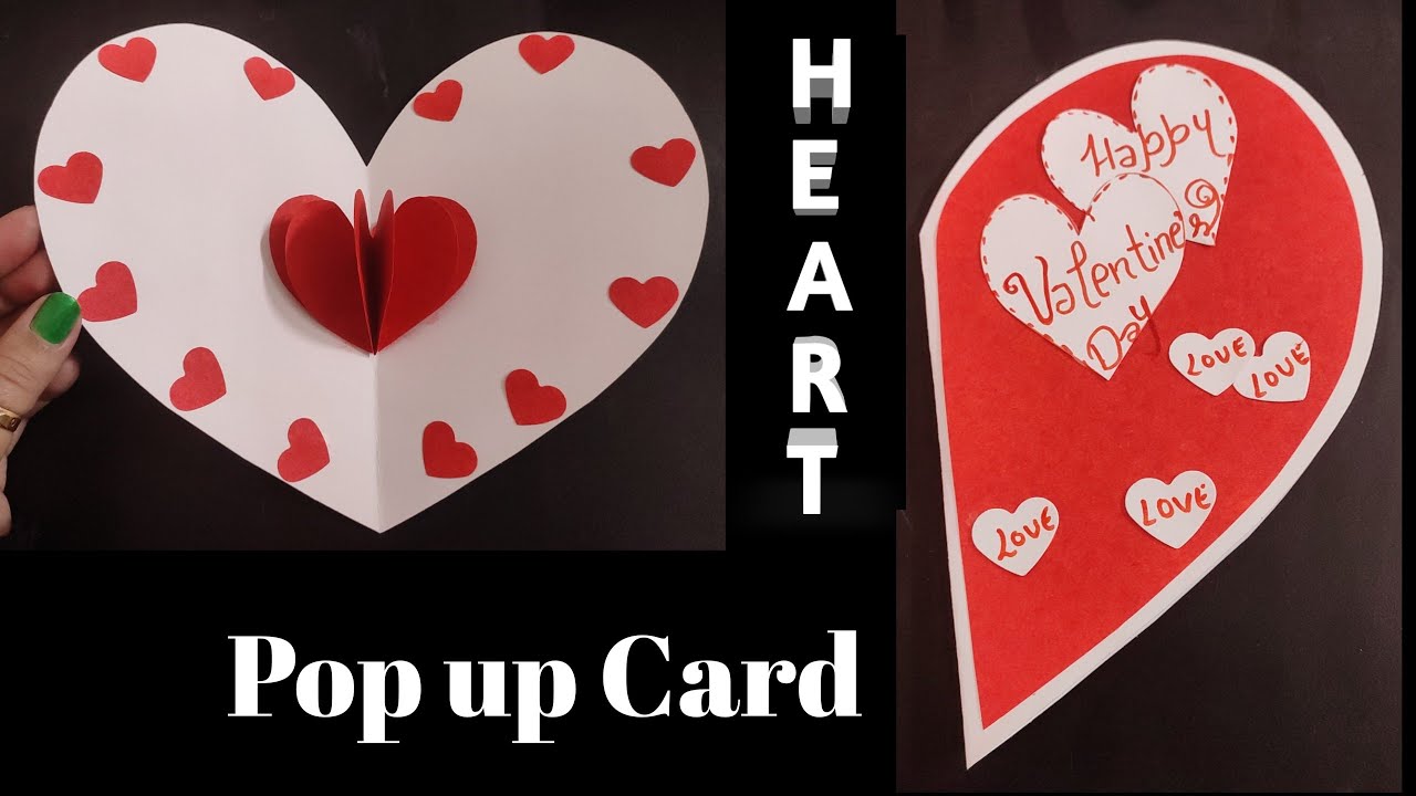DIY Heart Pop up Card| Valentines Day Heart Pop up Card Tutorial|Vibha ...