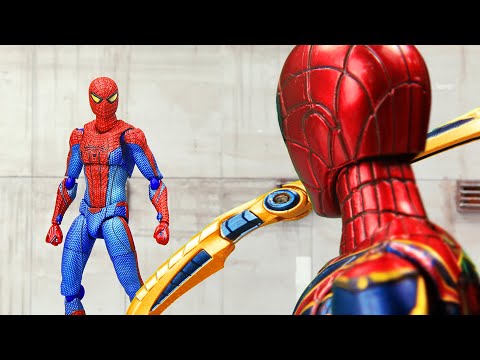 Amazing Spider-Man and Spider-Man No Way Home defeat Venom to Rescue MJ | Figure Stop Motion