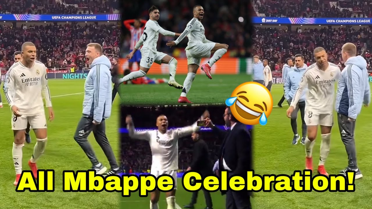 Insane Reactions🔥All Kylian Mbappe “INSANE” Celebrations😂Mbappe Crazy ...