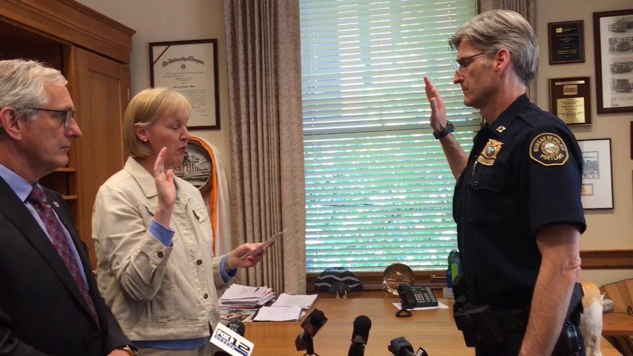 Swearing In Of Mike Marshman As Police Chief - YouTube