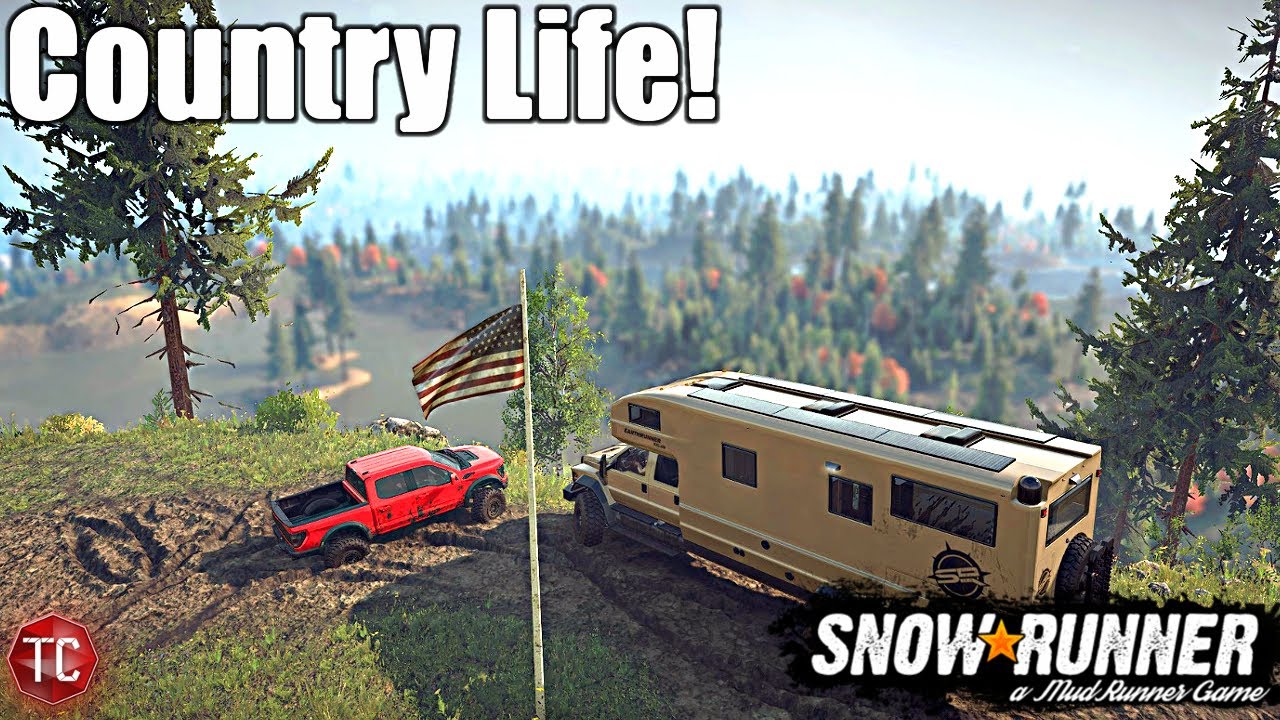SnowRunner: NEW, COUNTRY LIFE RP Map! EARTHROAMER Console DROP! - YouTube