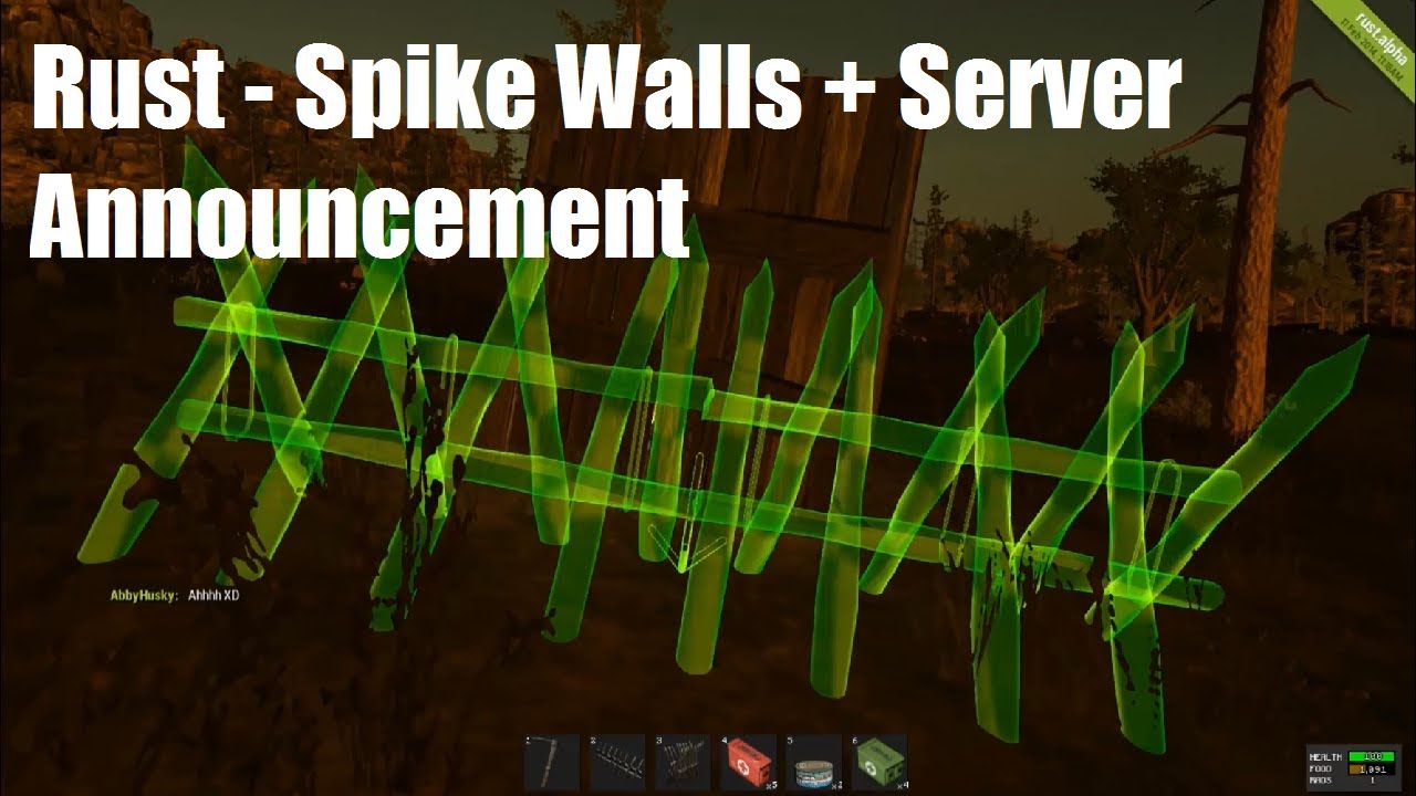 Rust - New Server Announcement + Spike Walls - YouTube