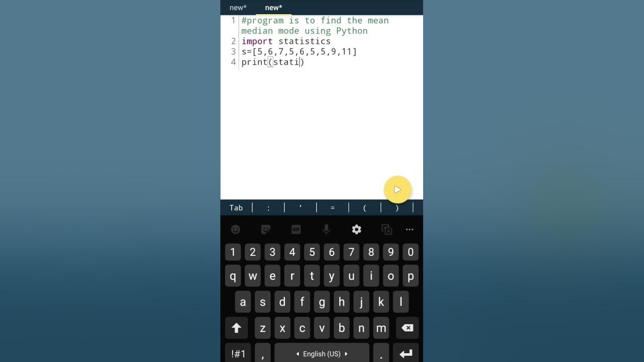 18 Program Is To Find Mean Median And Mode Using Python Python Pythonprogramming Statistics