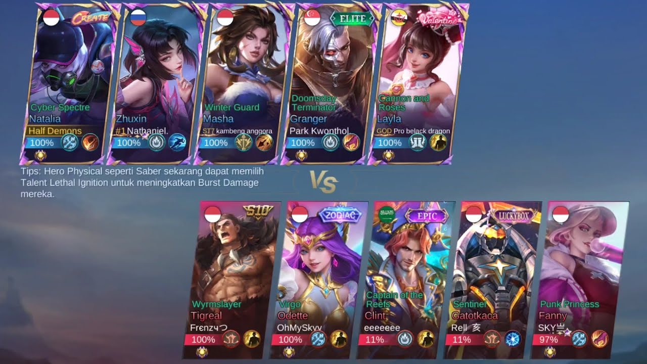 SOLO RANK KE 419 SEASON 34 TIER HONOR | HERO NATALIA | MOBILE LEGENDS ...