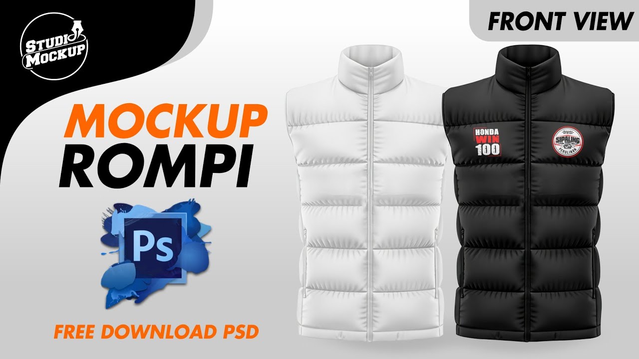 Mockup Rompi | Tiff-Photoshop | Front View | Free Download - YouTube