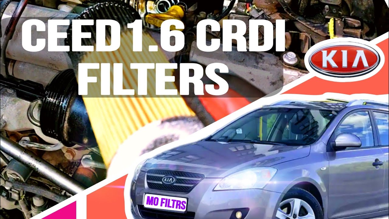 change filters KIA ceed 1.6 crdi - YouTube