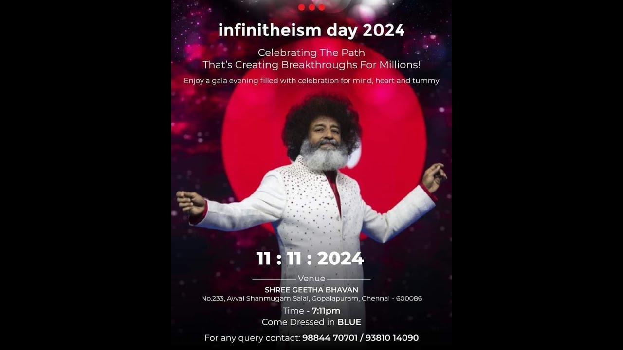 11 11 infinitheism day celebrations 2024 - YouTube