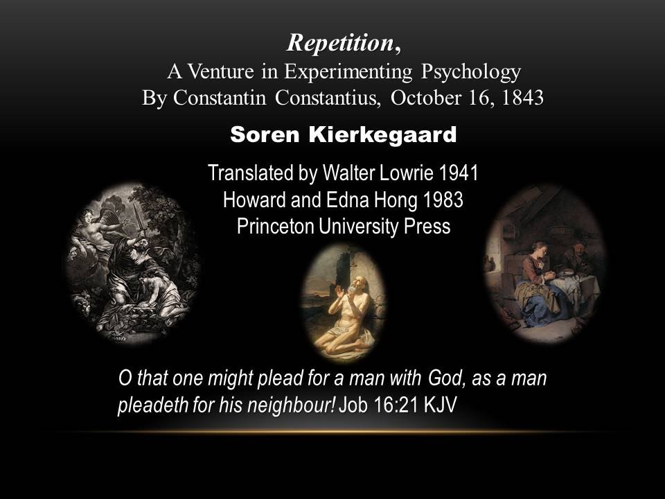 Søren Kierkegaard on Repetition 1843 - YouTube
