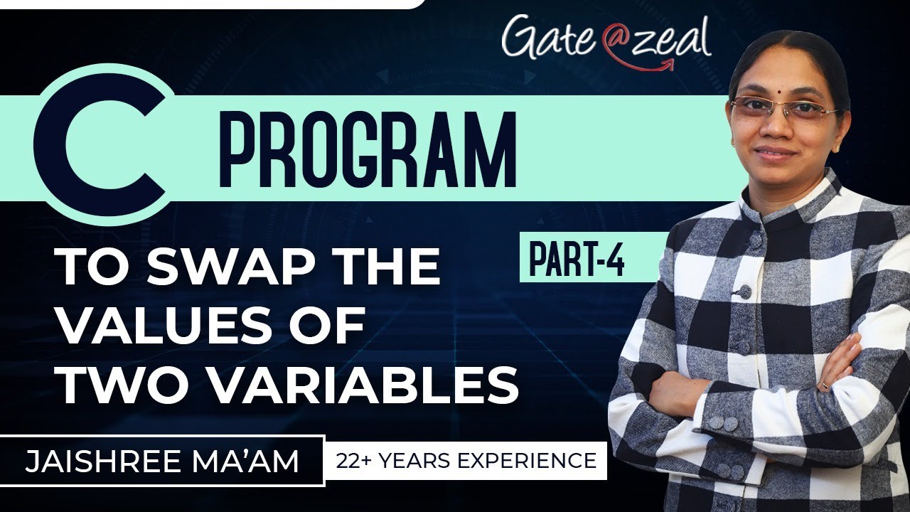 C Program To Swap The Values Of Two Variables Programs For C Language Gate At Zeal Youtube 1486