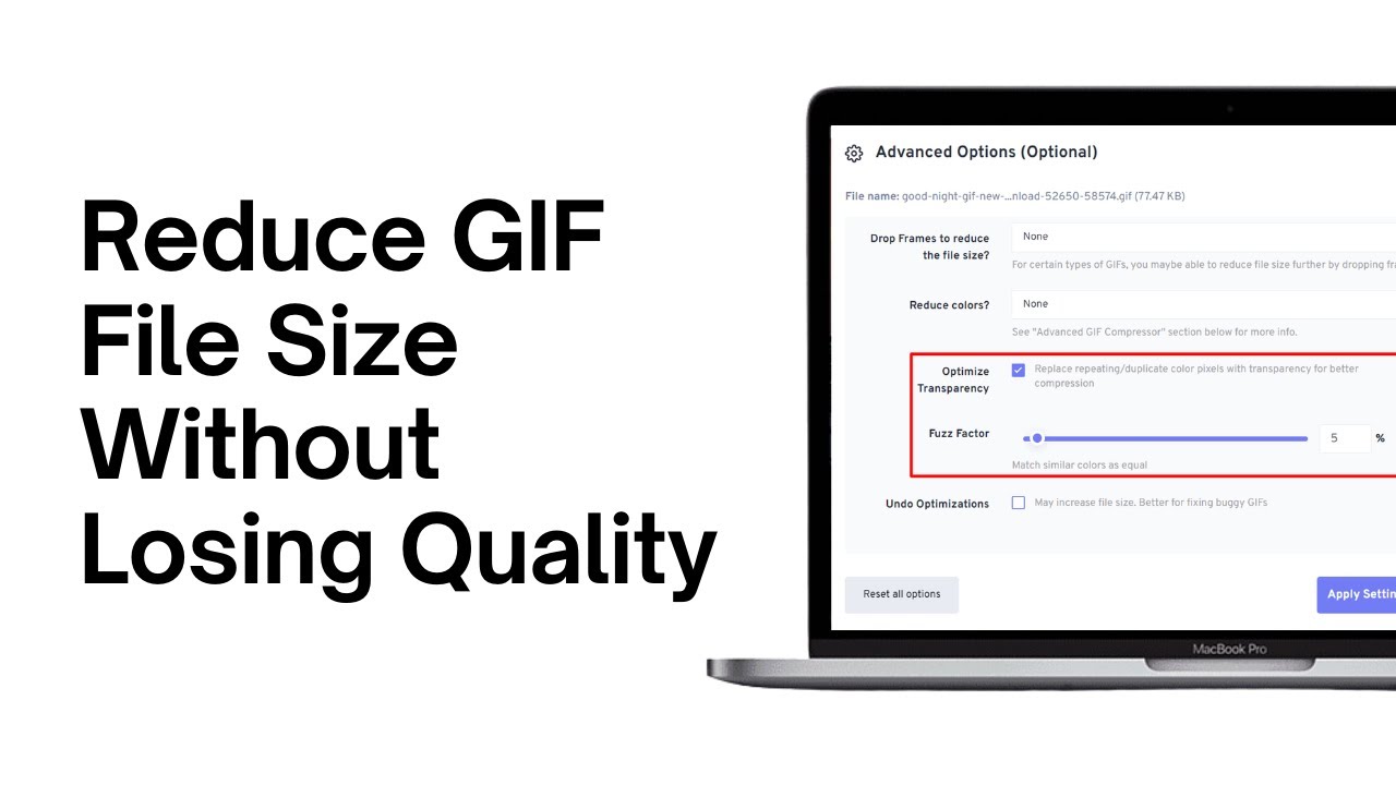 How to Reduce GIF File Size Without Losing Quality - YouTube