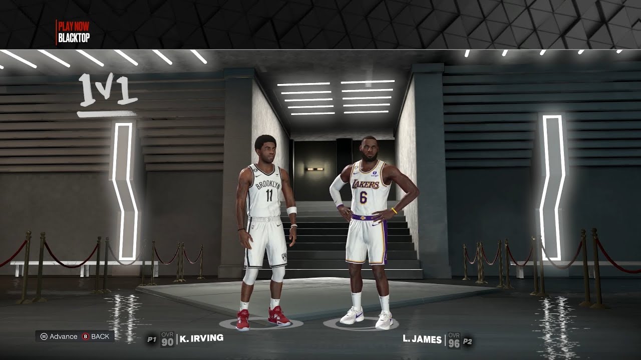 Kyrie Irving Vs Lebron James Nba 2k23 Blacktop 1v1 Youtube