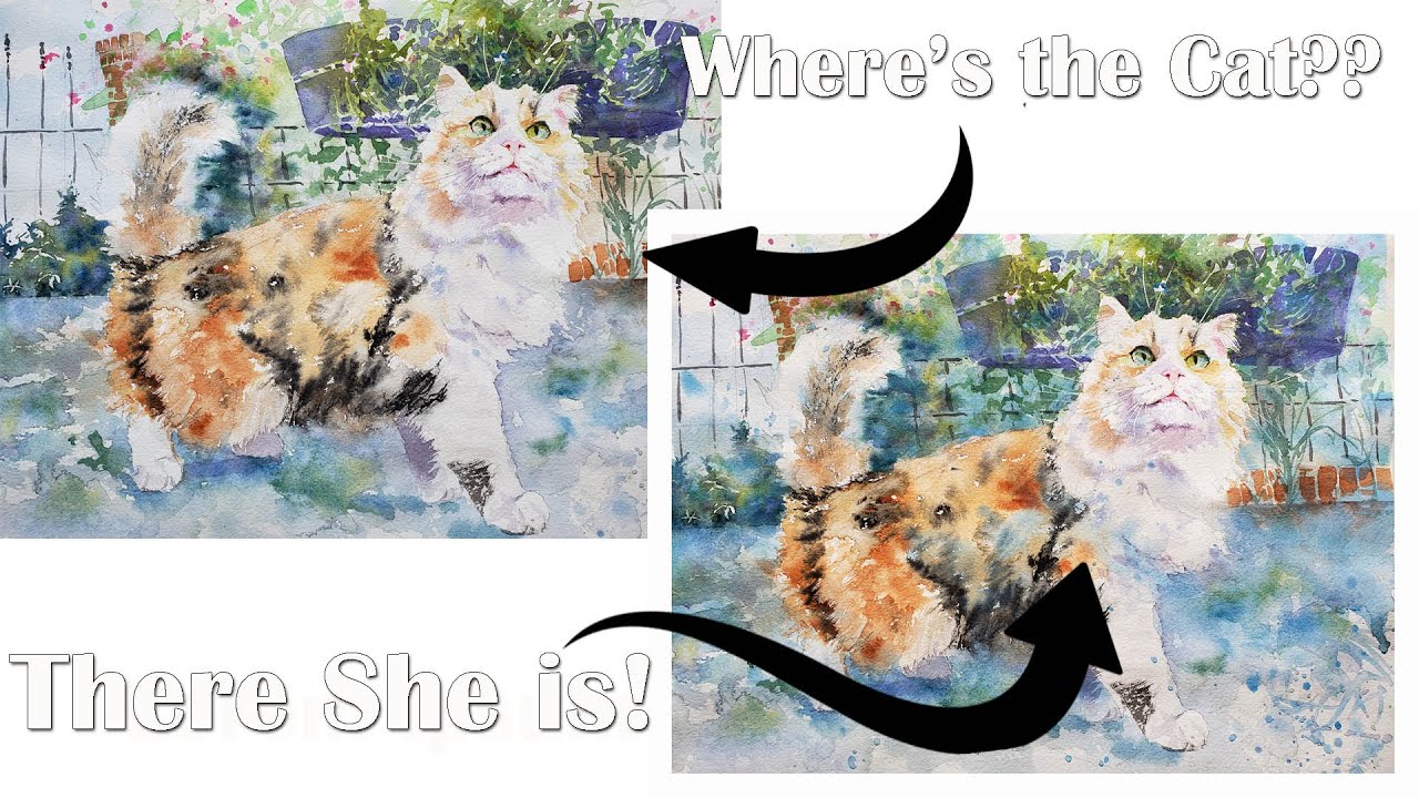 Pop out your Main Subject with this Easy Watercolor Trick - YouTube