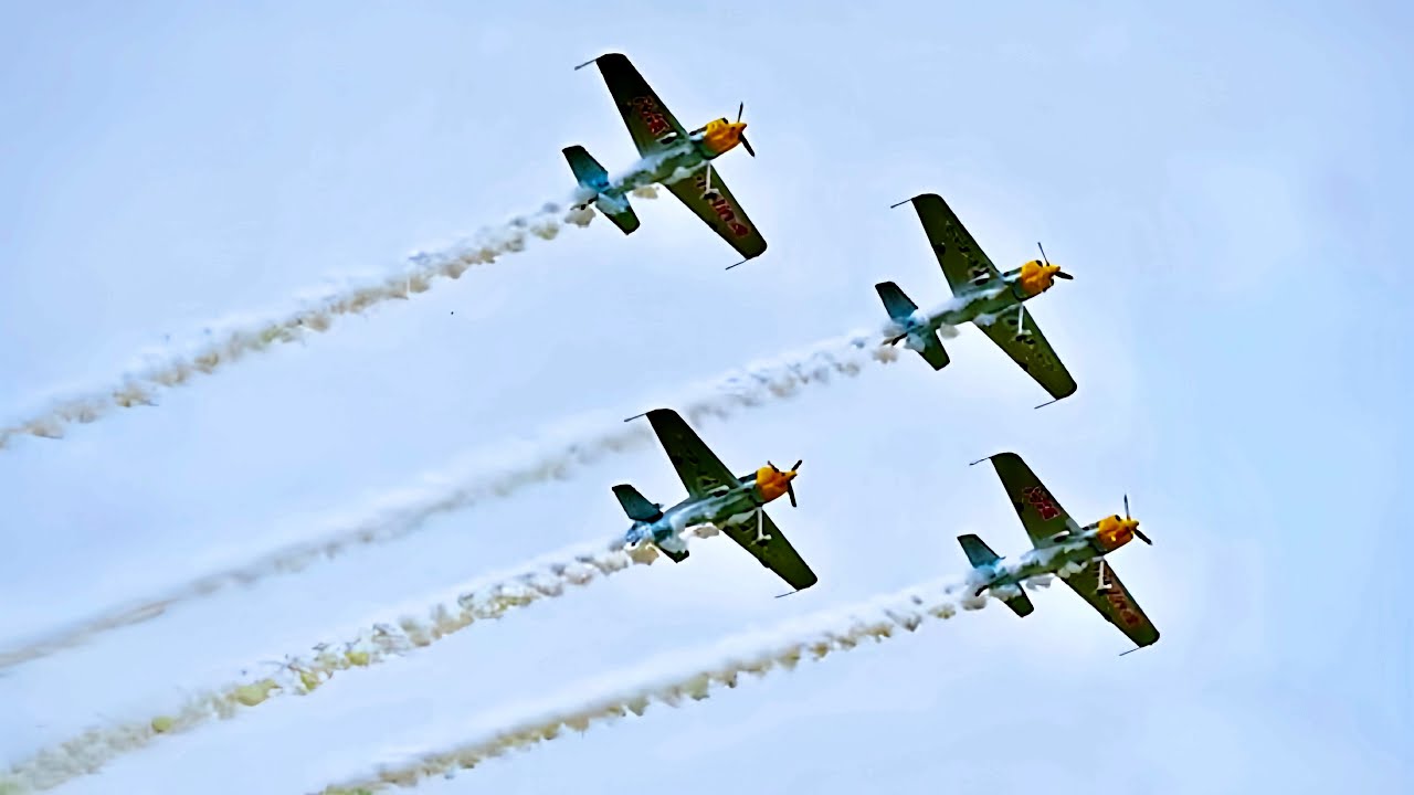 多国精彩特技飞行表演！中国太原国际通用航空展/Wonderful aerobatics! China Taiyuan ...