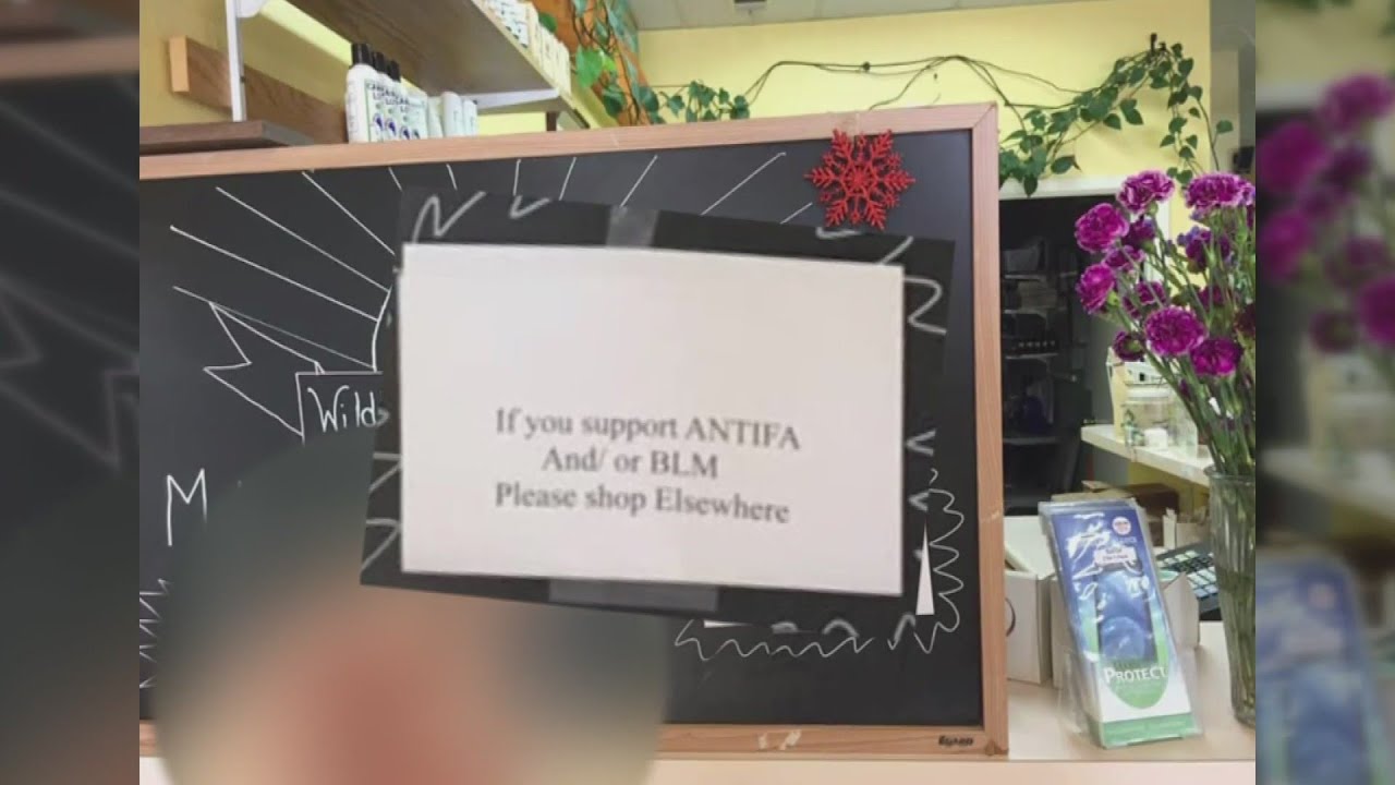 Farmington store’s anti-BLM sign goes viral - YouTube