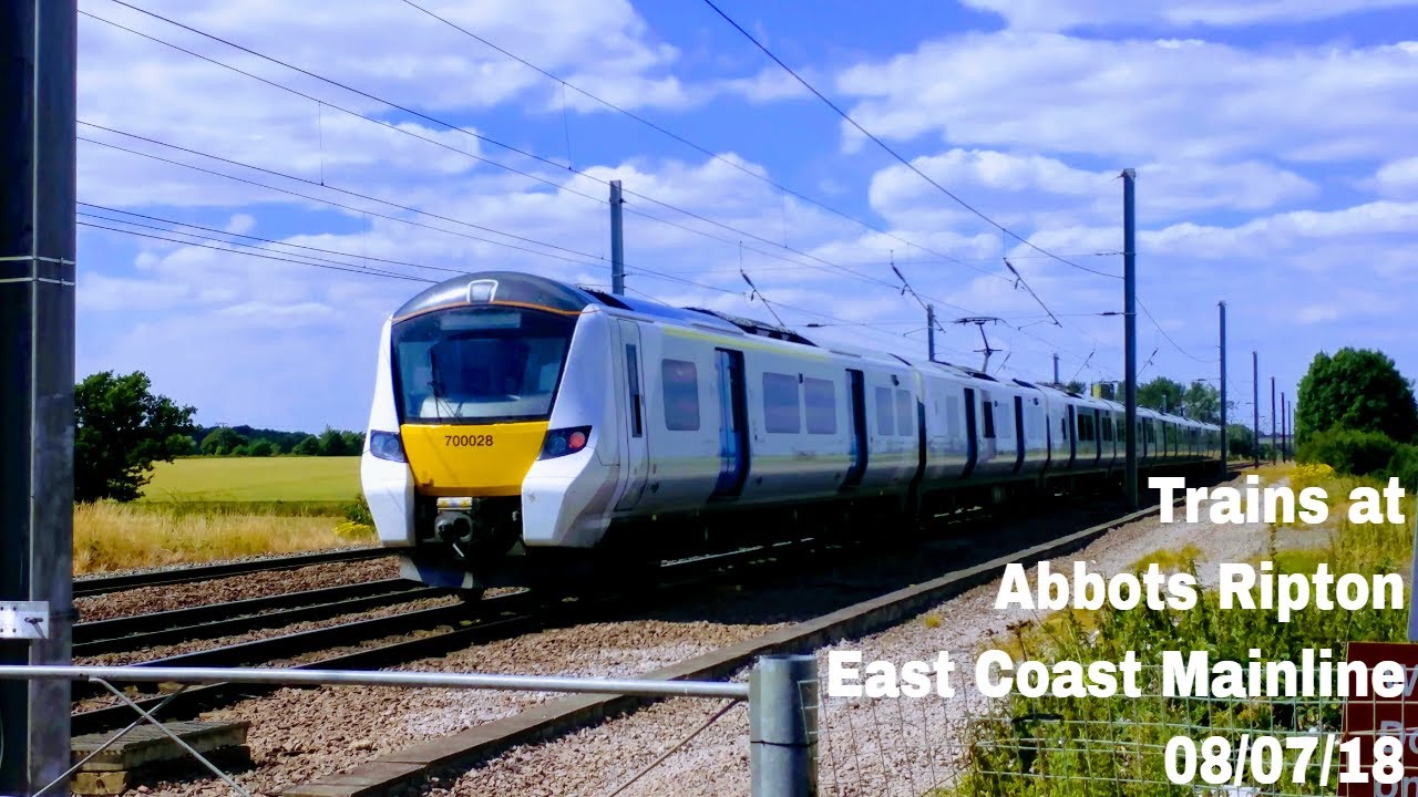 Trains at Abbots Ripton, ECML | 08/07/18 - YouTube