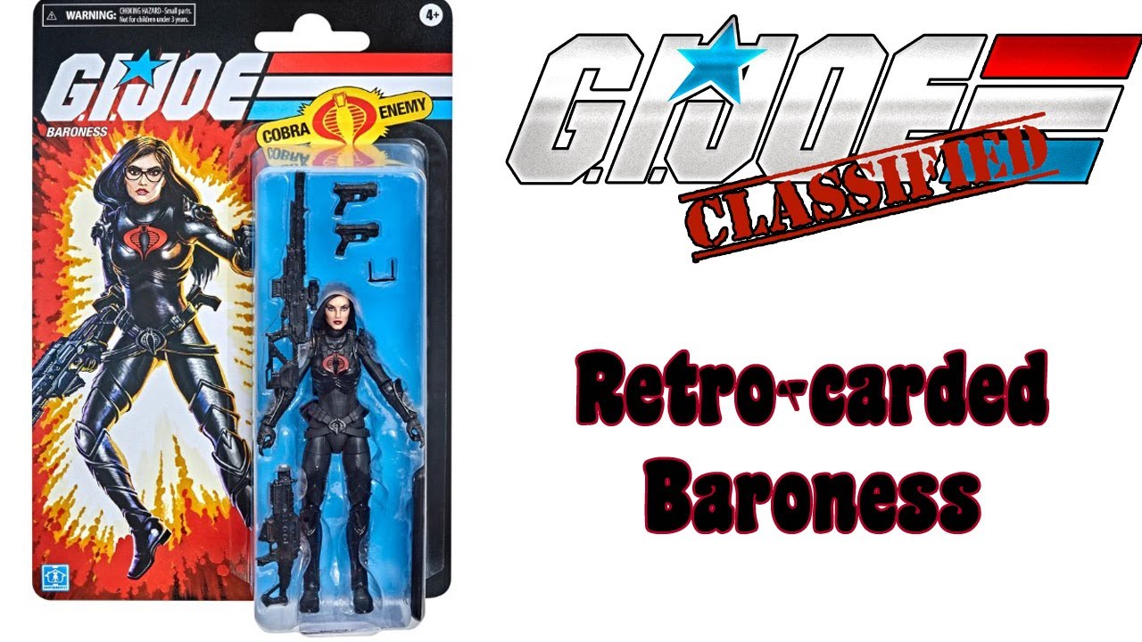 GI Joe Classified Retro-carded Baroness Reviewed - YouTube