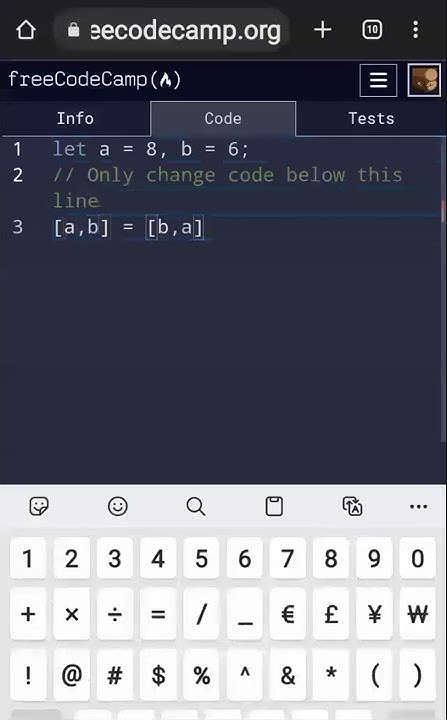 Destructure Assignment To Assign Variables From Arrays Es6 Part 10 Assignvariablesfromarrays 6680