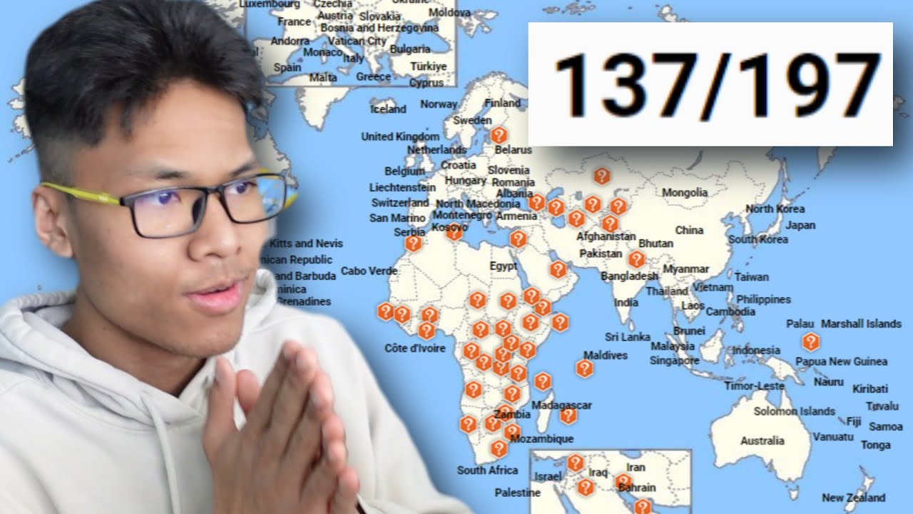 Naming all 197 countries of the world - YouTube
