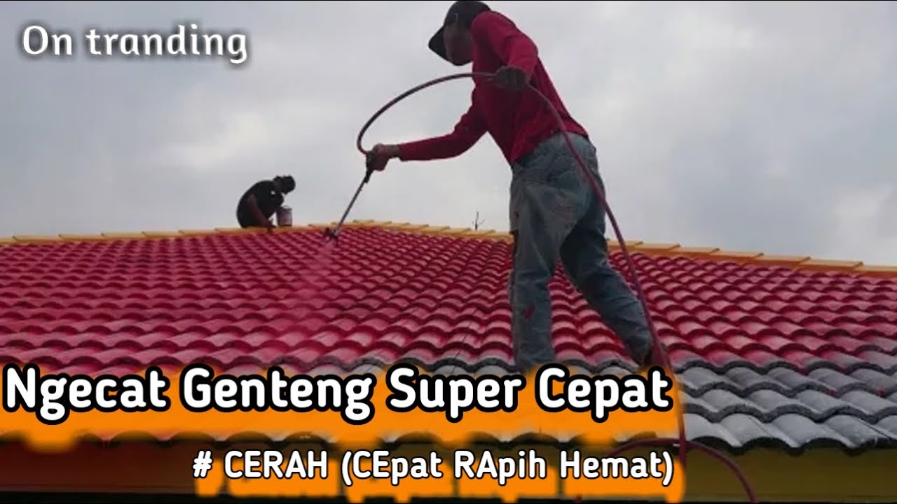 VIRAL!! Cat Genteng Beton di Pondok Indah oleh Roof Painting Solutions ...