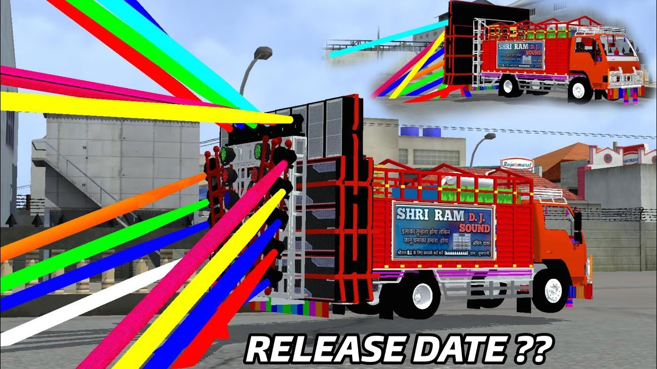 NEW DJ MOD WITH SHARPY LIGHTS 🤩 || 18 BASS DJ TRUCK MOD || RELEASE DATE ...