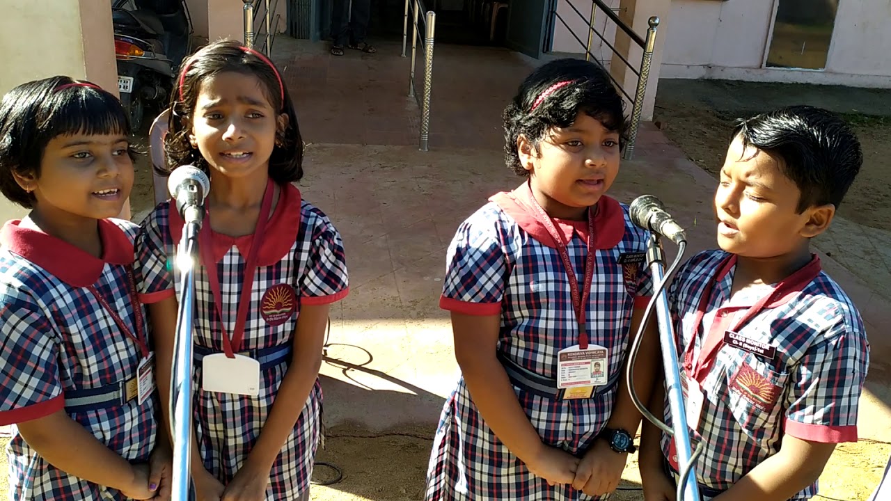 POEM RECITATION IN MORNING ASSEMBLY BY STUDENTS OF CLASS II - YouTube