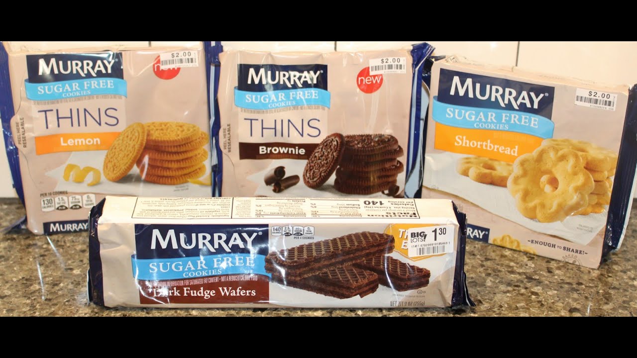 Murray Sugar Free Cookies: Lemon & Brownie Thins, Shortbread & Dark ...