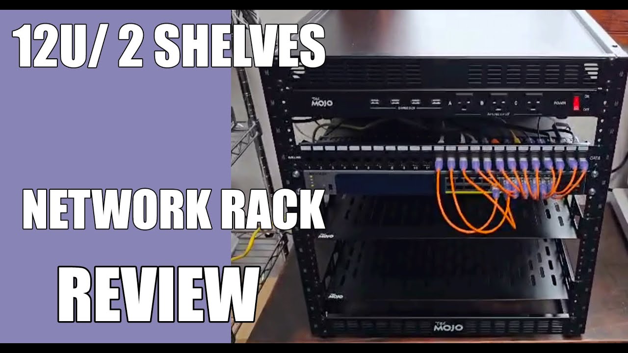 12U Network Rack Review | 2 Shelves & Wall Mountable - YouTube