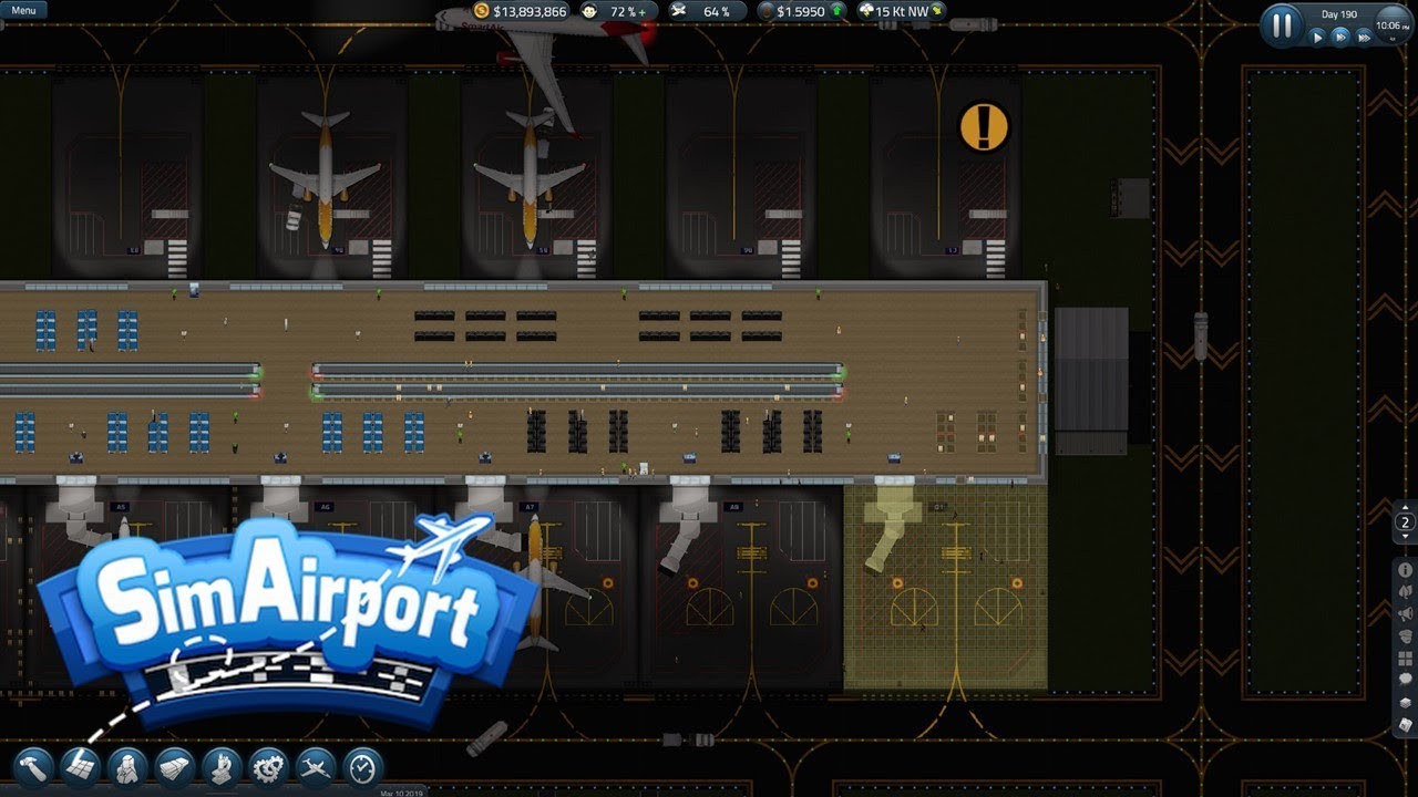SimAirport S6 E84 All the Gates - YouTube