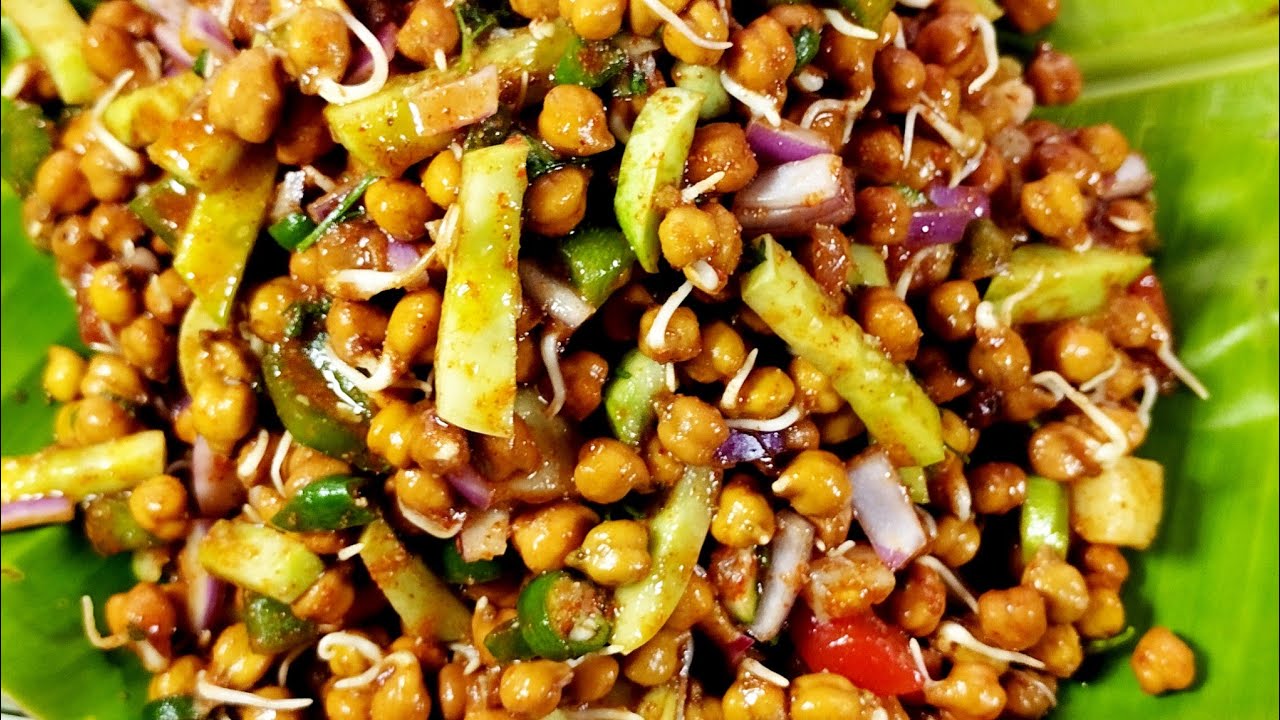 kacha chola makha // কাঁচা ছোলা মাখা দোকানের মতো tasty - YouTube