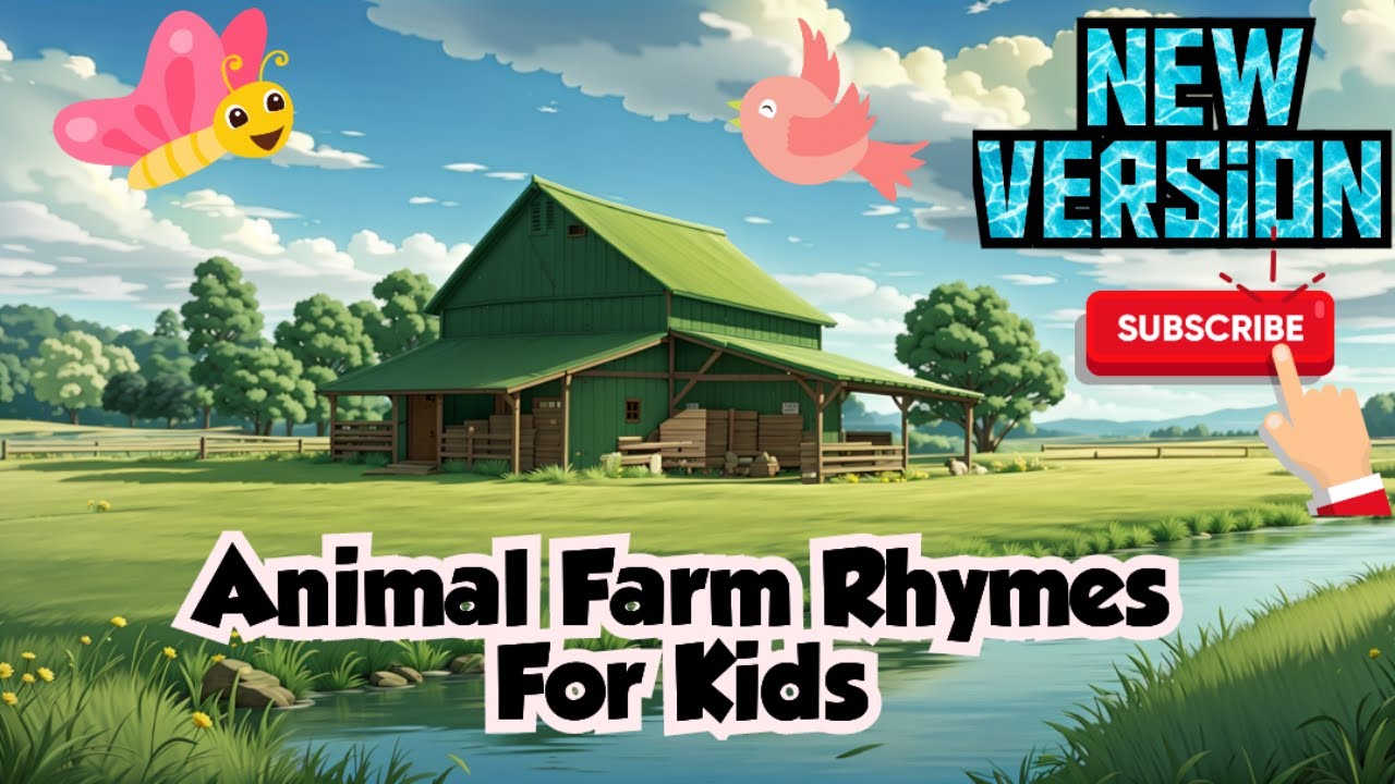 Animal Farm Rhymes in English For Kids l kids song l Cattle farm l ...