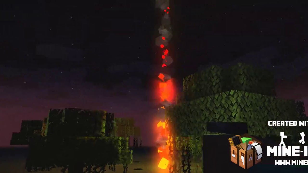 a methane lake is ON FIRE AND EXPLODES!! mine-imator - YouTube