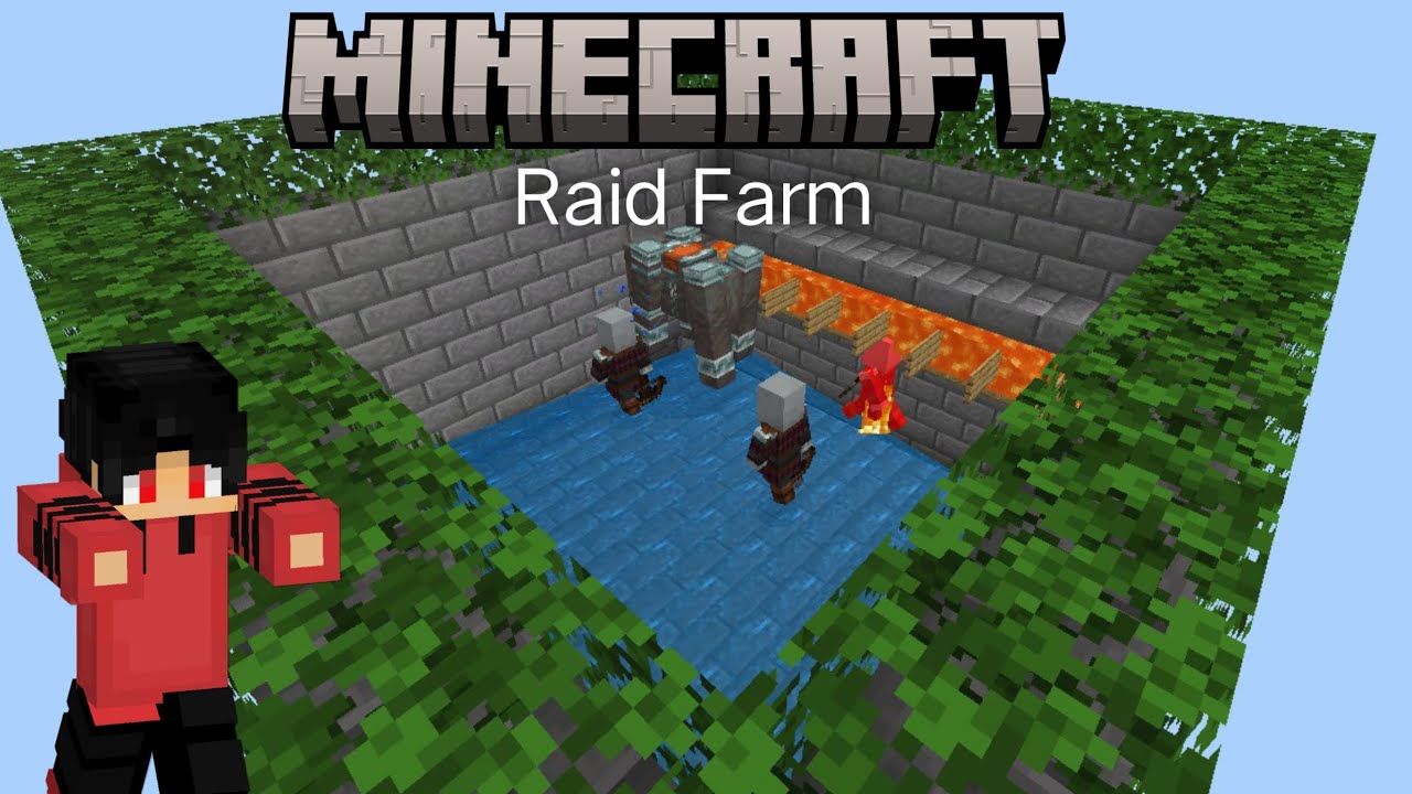Cara Buat Raid Farm Di Minecraft Bedrock & MCPE 1.21+ - YouTube