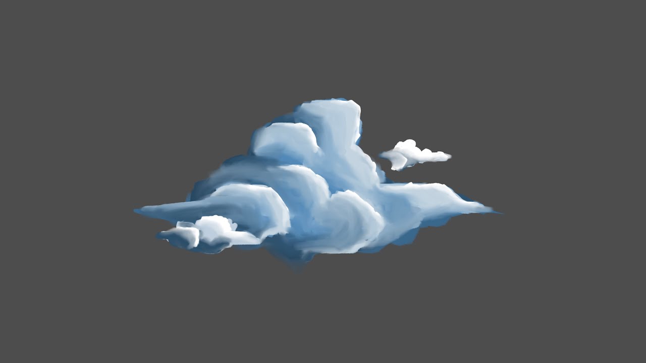 How I draw Cloud Part 2 - Autodesk Sketchbook Mobile (Timelapse) - YouTube