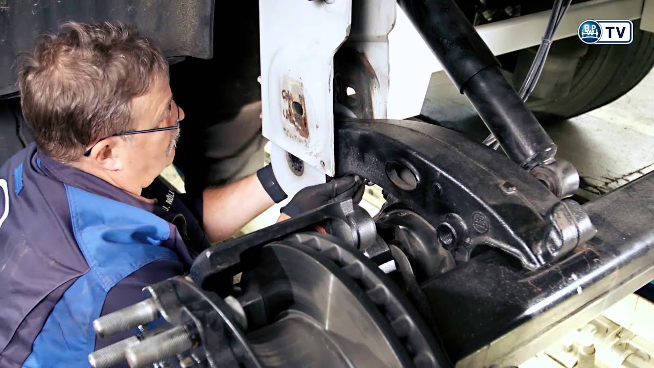 BPW ECO Air COMPACT Replacing air bag mount and trailing arm - YouTube