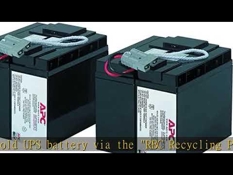 APC UPS Battery Replacement, RBC55, for APC Smart-UPS Models SMT2200, SMT3000, SMT2200C ...