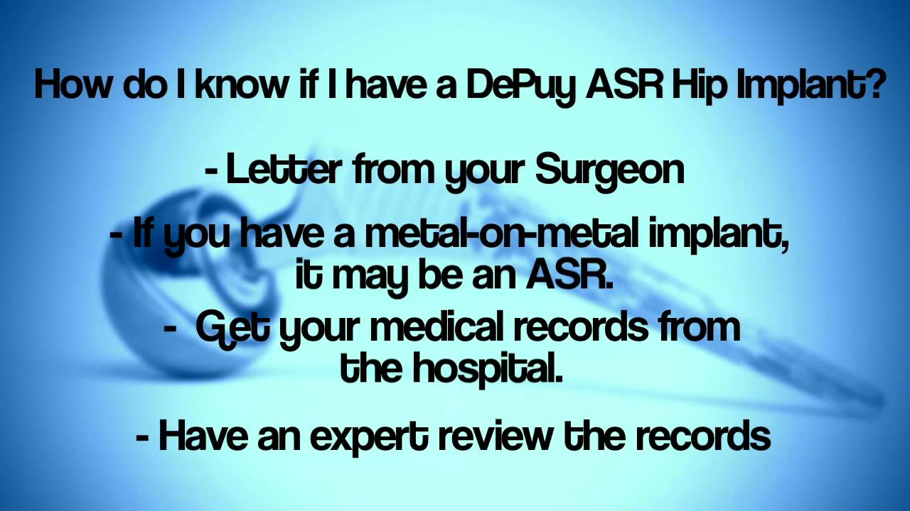 Q&A #1 How do I know if I have a recalled Depuy ASR hip implant? - YouTube