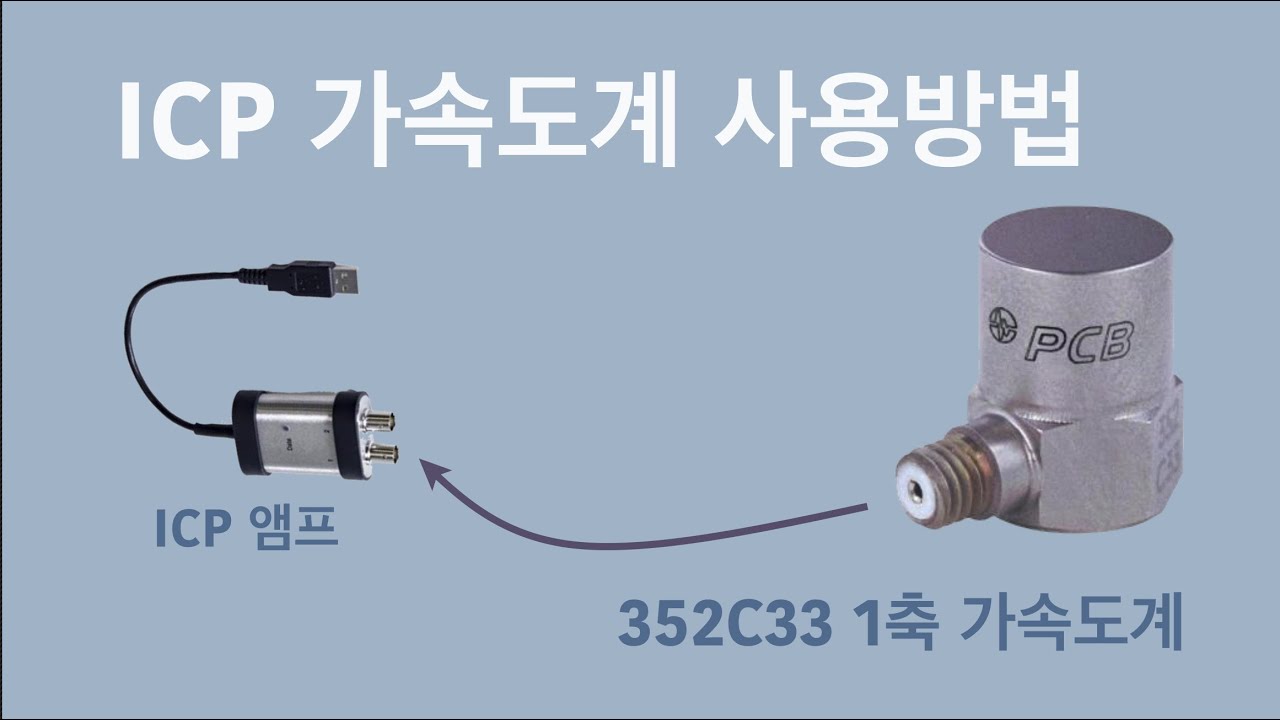ICP 타입 가속도계 / 352C33 연결방법 (4K) - YouTube