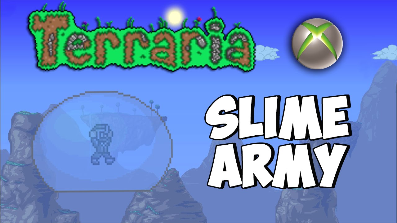 Terraria Xbox - Nitro's Magic Mansion - Slime Army [7] - YouTube