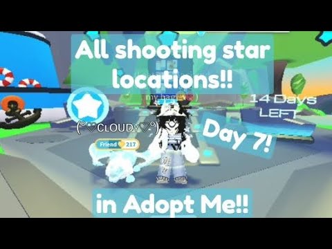 (Day 7!) ALL *45* shooting star LOCATIONS in Adopt Me!! - YouTube