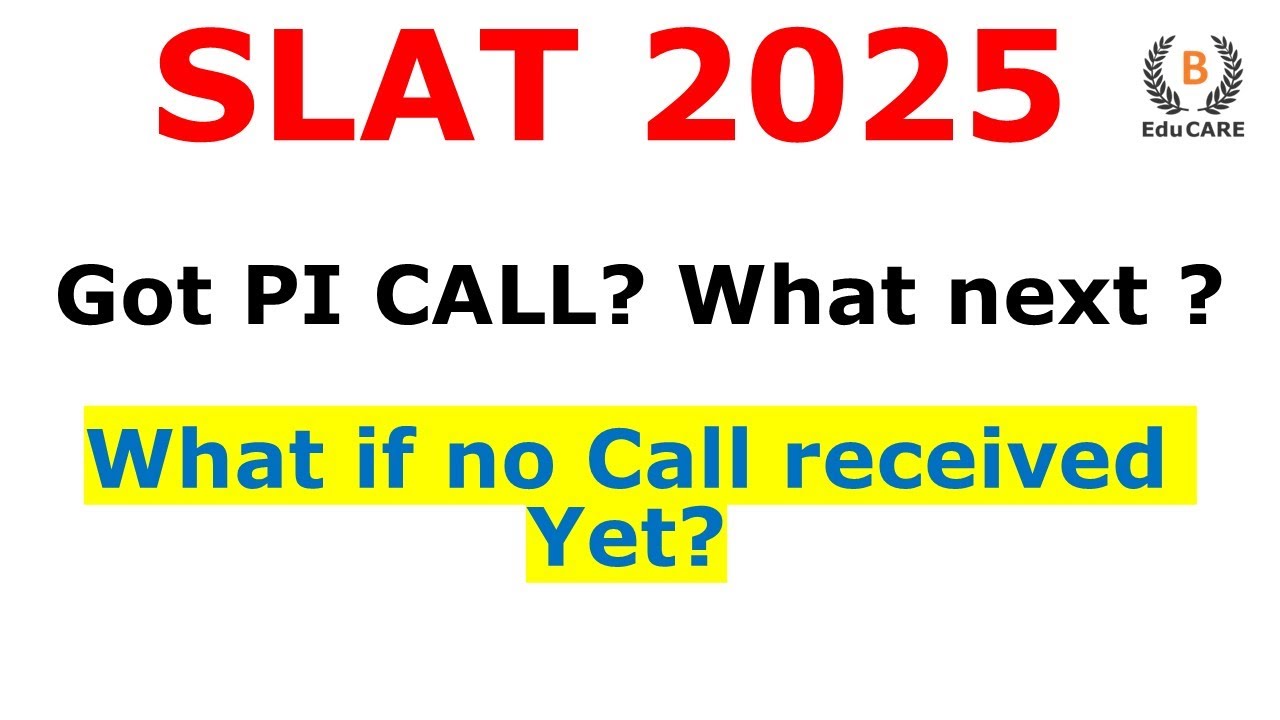 SLAT 2025 PI CALLS OUT !! Documents required for SLAT PI ROUND | What ...