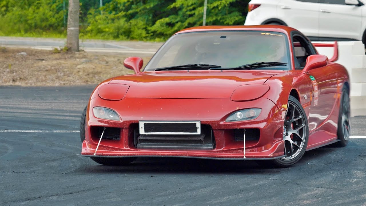 마쯔다 RX7 레드콘 짐카나 4R Mazda rx7 Redcon Driving Experience - YouTube