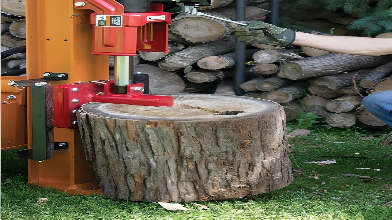 🔥Vertical Wood Splitter Machine Firewood Wood Log Splitters - YouTube