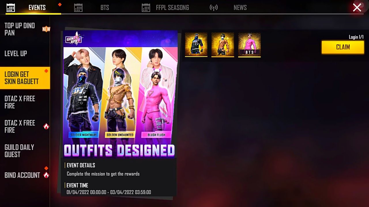 FINALLY 😱 FREE BTS BUNDLES 🎁 POOR ADAM GOT 👉 FREE BTS BUNDLE 🔥 FREE FIRE - YouTube