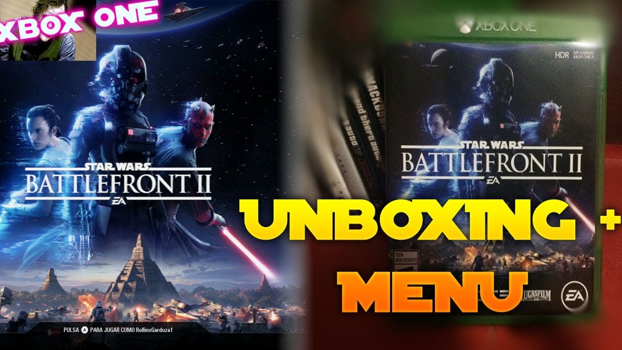 Star Wars Battlefront 2 (XBOX ONE) UNBOXING + Main Menu! - HD - YouTube