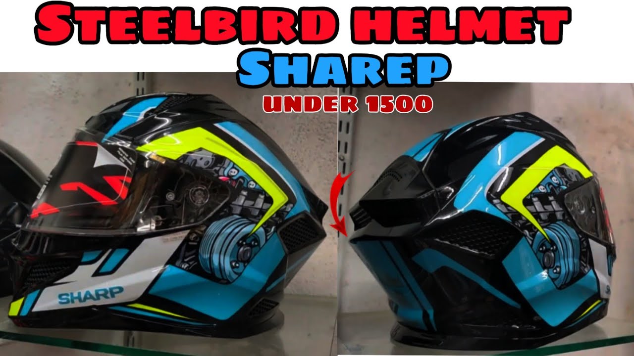 Steelbird sharp helmet review| best looking| under 1500 | new graphics ...