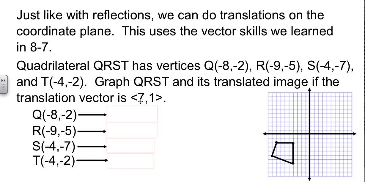 Geometry 9-2 Translations - YouTube
